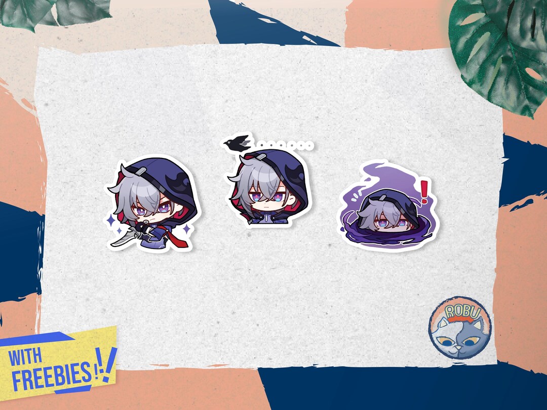Honkai: Star Rail Stickers Moze - Vinyl Glossy Waterproof Stickers ...