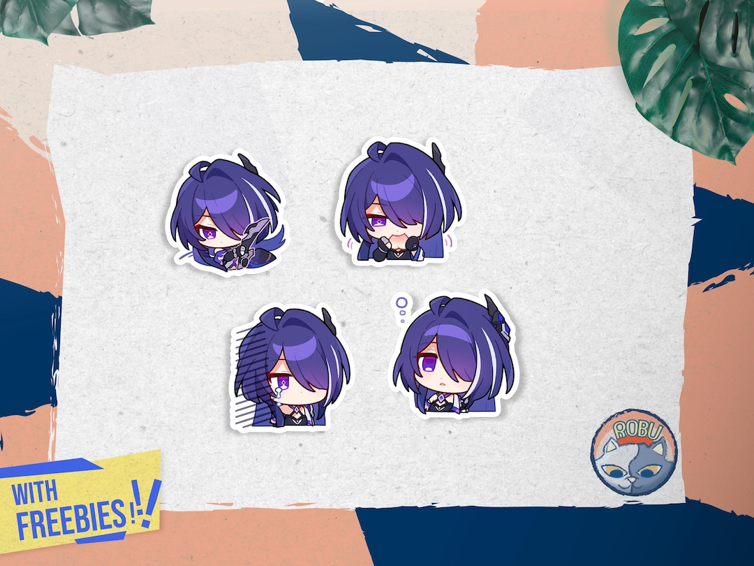 Honkai: Star Rail Stickers Acheron - Vinyl Glossy Waterproof Stickers ...