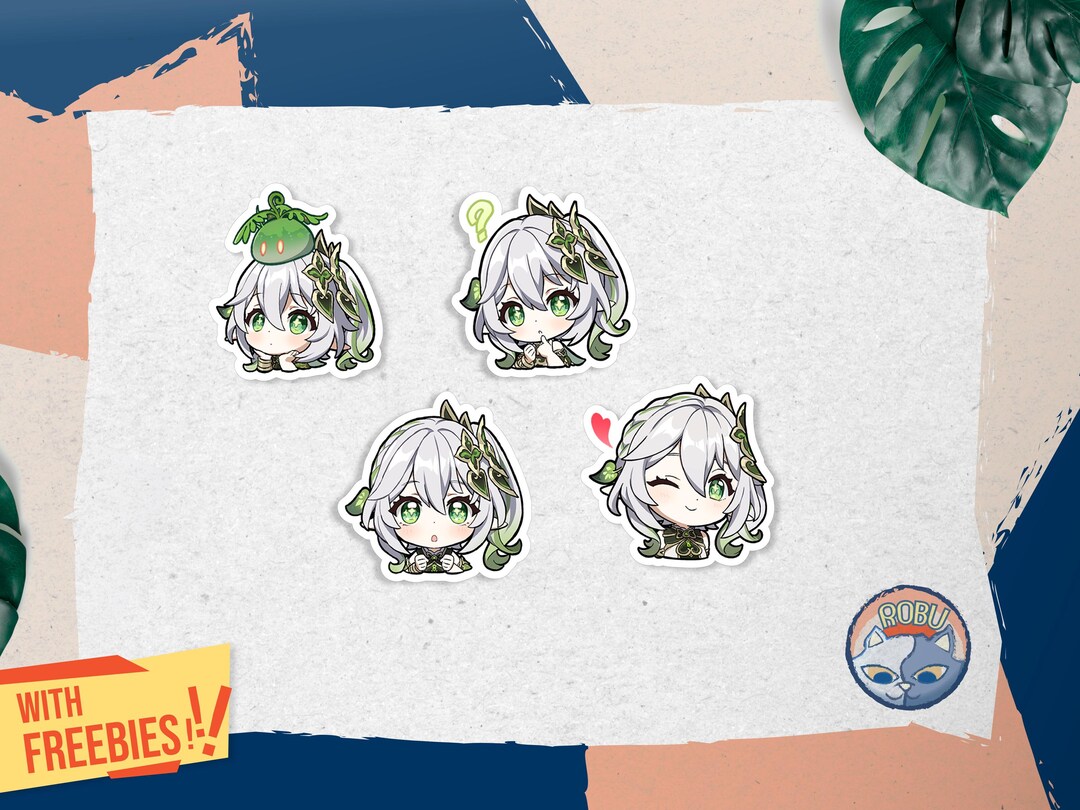 Genshin Impact Stickers Nahida Set Vinyl Glossy Waterproof Stickers ...