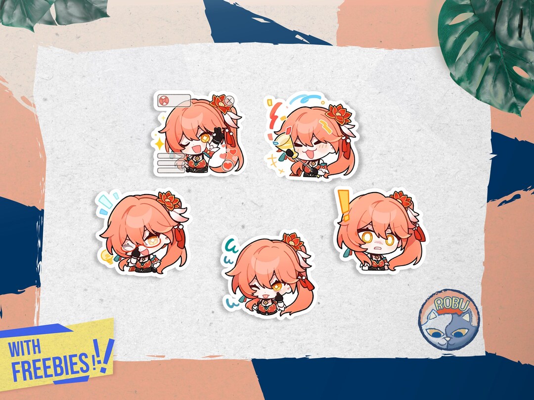 Honkai Star Rail Stickers Guinaifen - Vinyl Glossy Waterproof Stickers ...