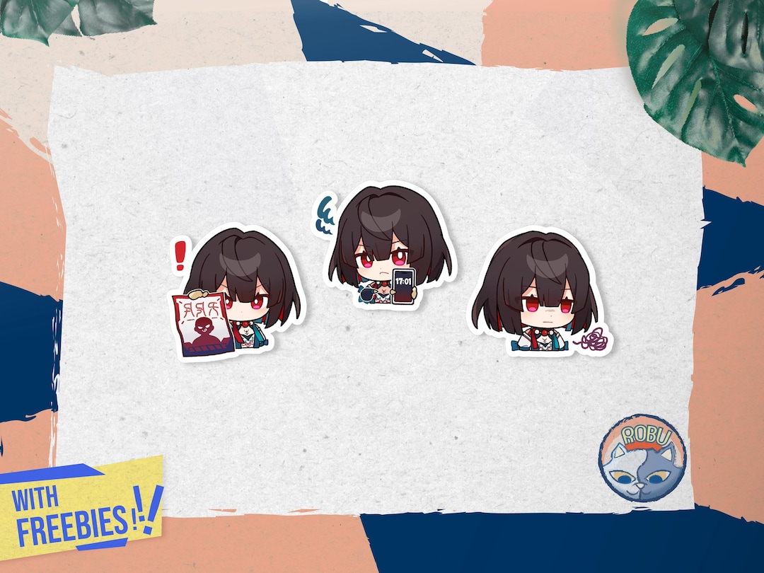 Xueyi Honkai: Star Rail Stickers - Vinyl Glossy Waterproof Stickers ...