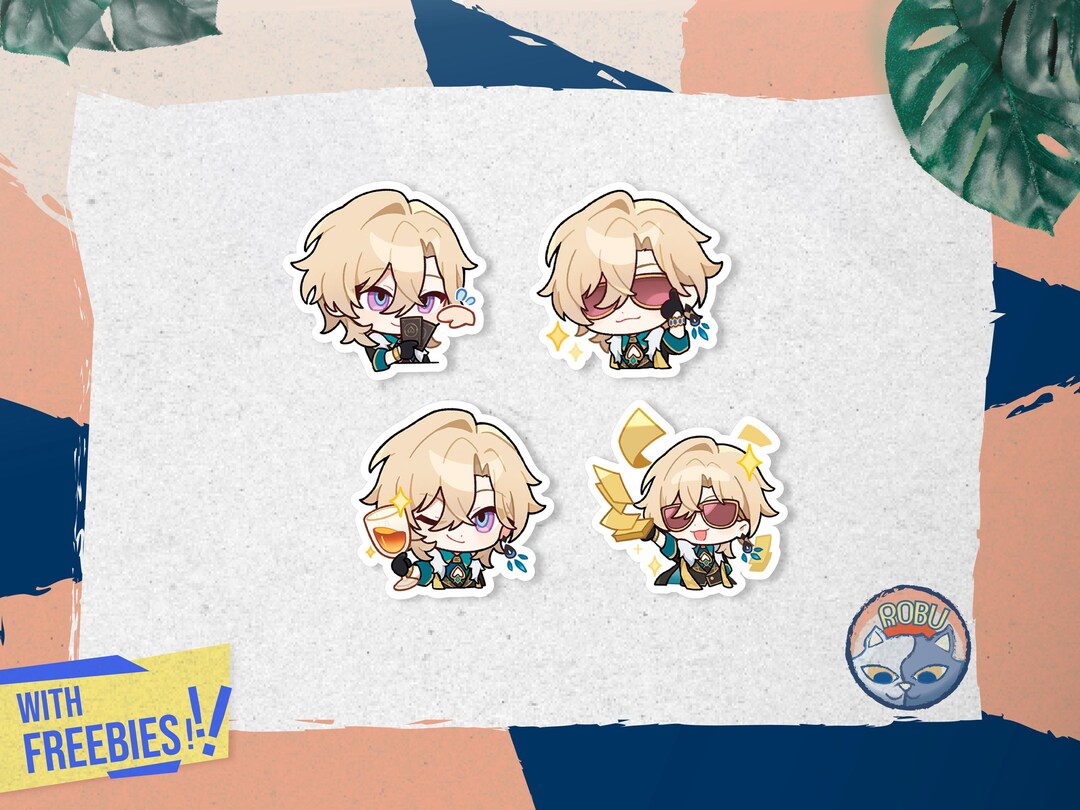 Aventurine Honkai: Star Rail Stickers - Vinyl Glossy Waterproof ...