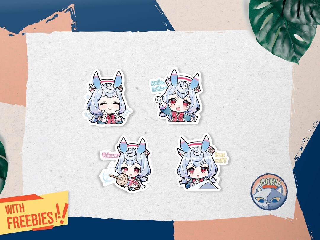 Genshin Impact Stickers Sigewinne Vinyl Glossy Waterproof Stickers ...