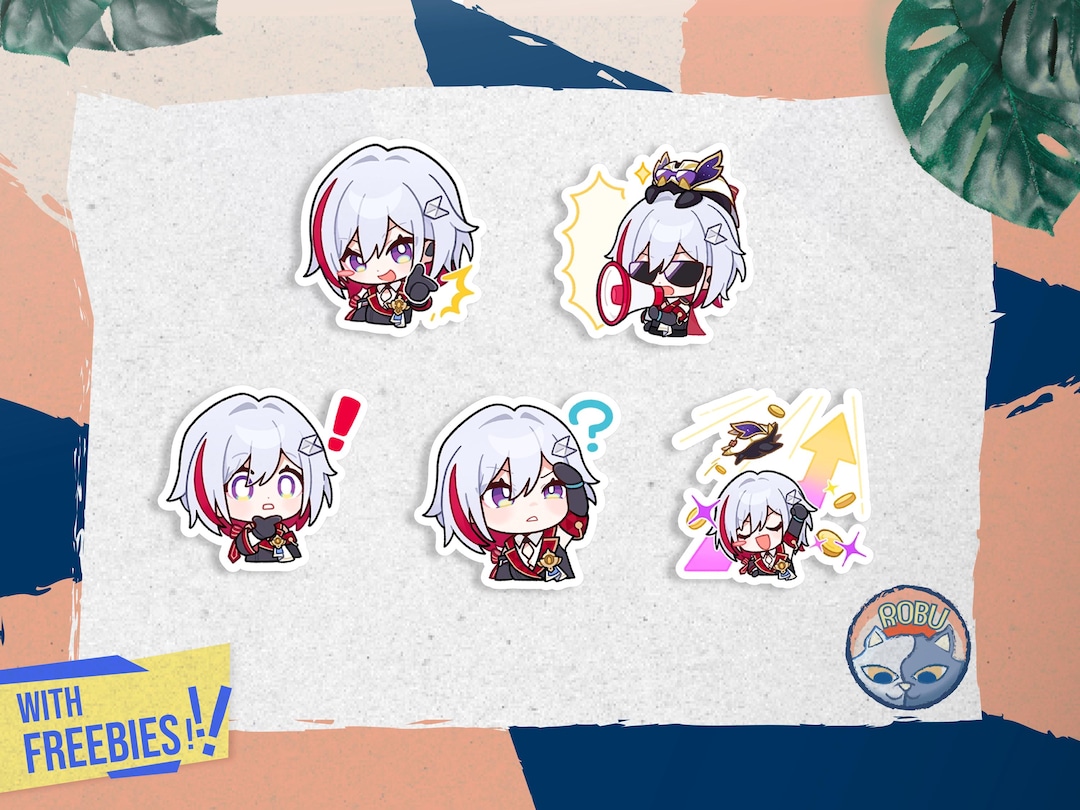 Honkai: Star Rail Stickers Topaz Vinyl Glossy Waterproof Stickers ...