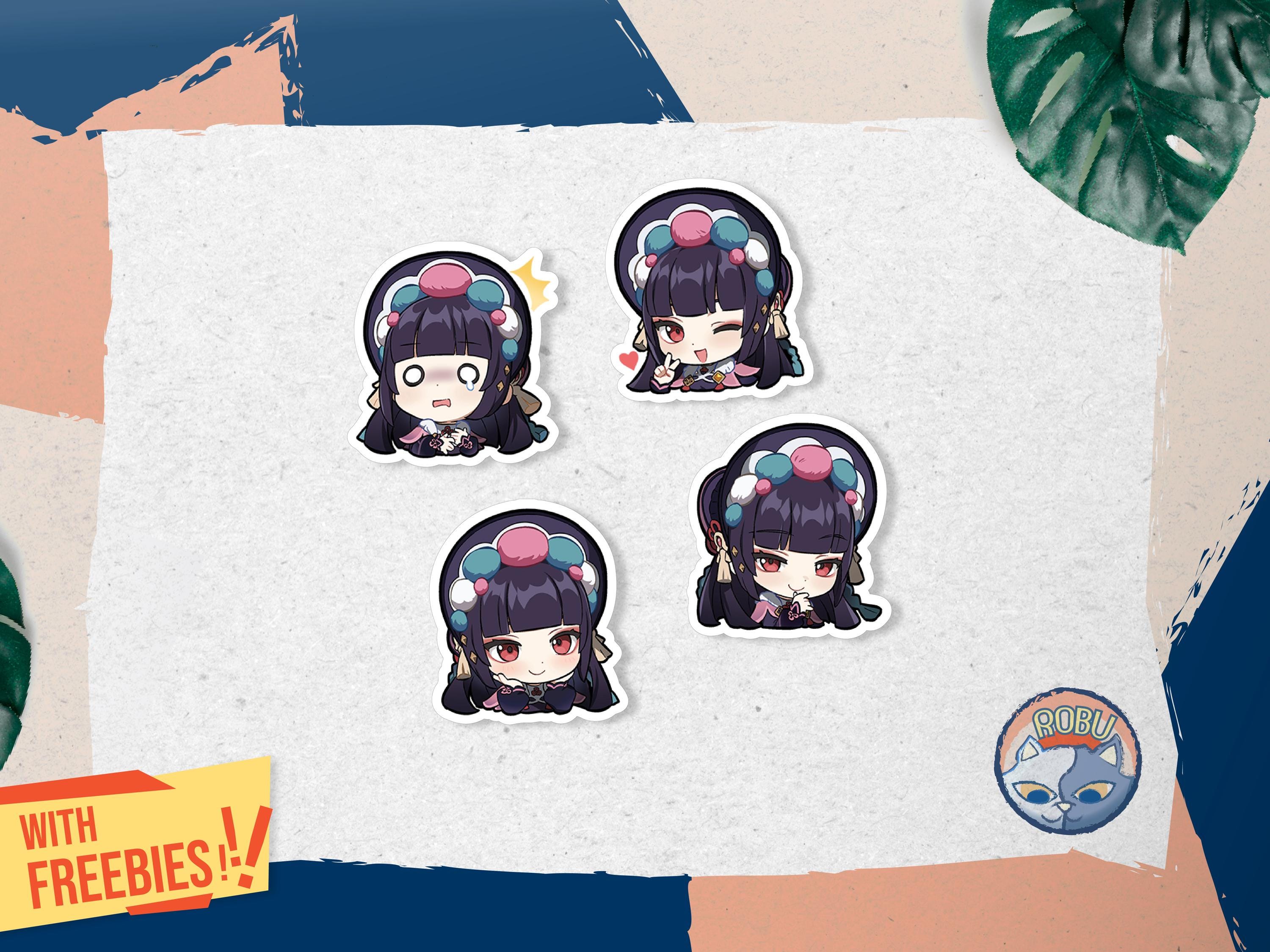 Genshin Impact Stickers Yunjin - Vinyl Glossy Waterproof Stickers ...