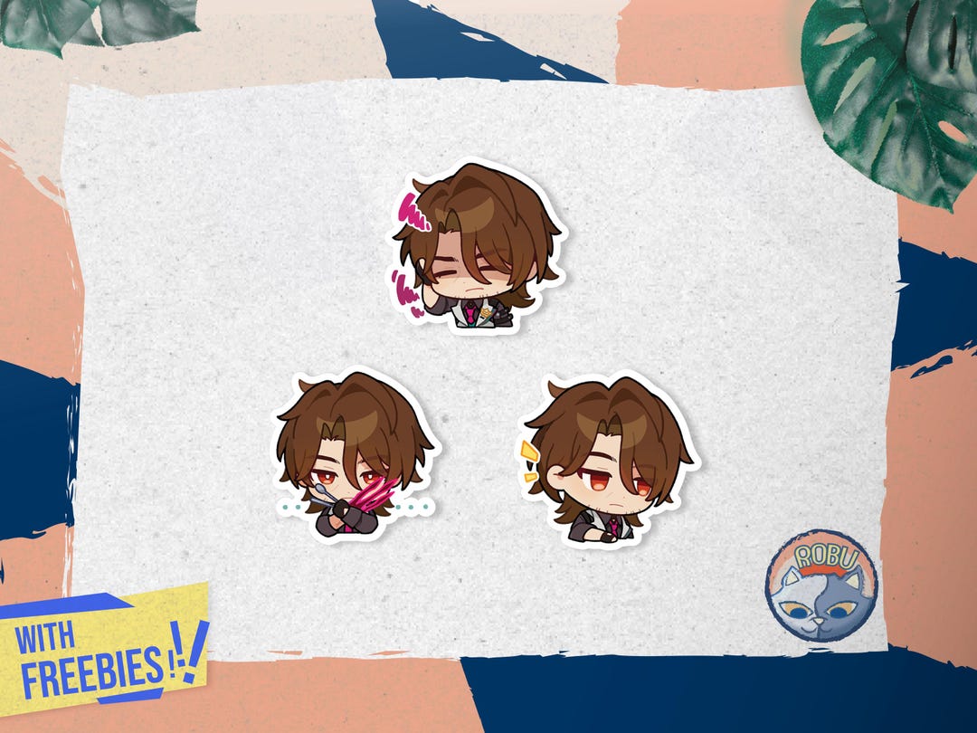 Honkai: Star Rail Stickers Gallagher - Vinyl Glossy Waterproof Stickers ...