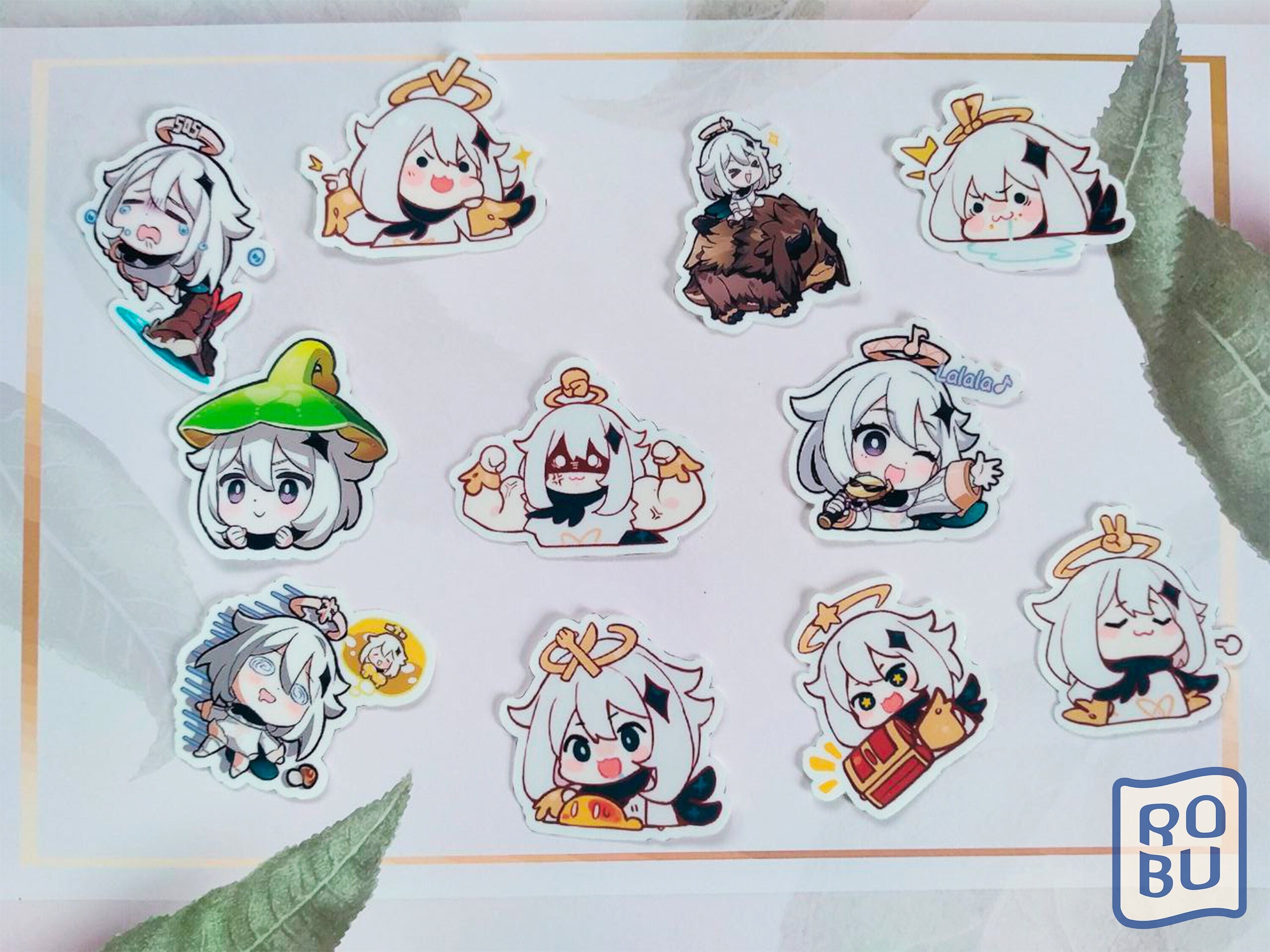 Genshin Impact Stickers Paimon Vinyl Glossy Waterproof Stickers - Etsy