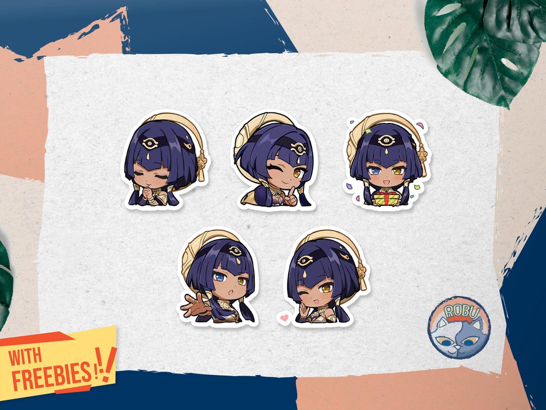 Genshin Impact Stickers Candace - Vinyl Glossy Waterproof Stickers ...