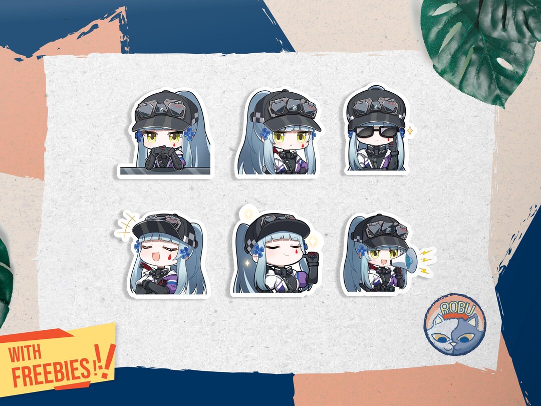 Klukai Stickers - Girls' Frontline 2: Exilium Stickers | Vinyl Glossy ...
