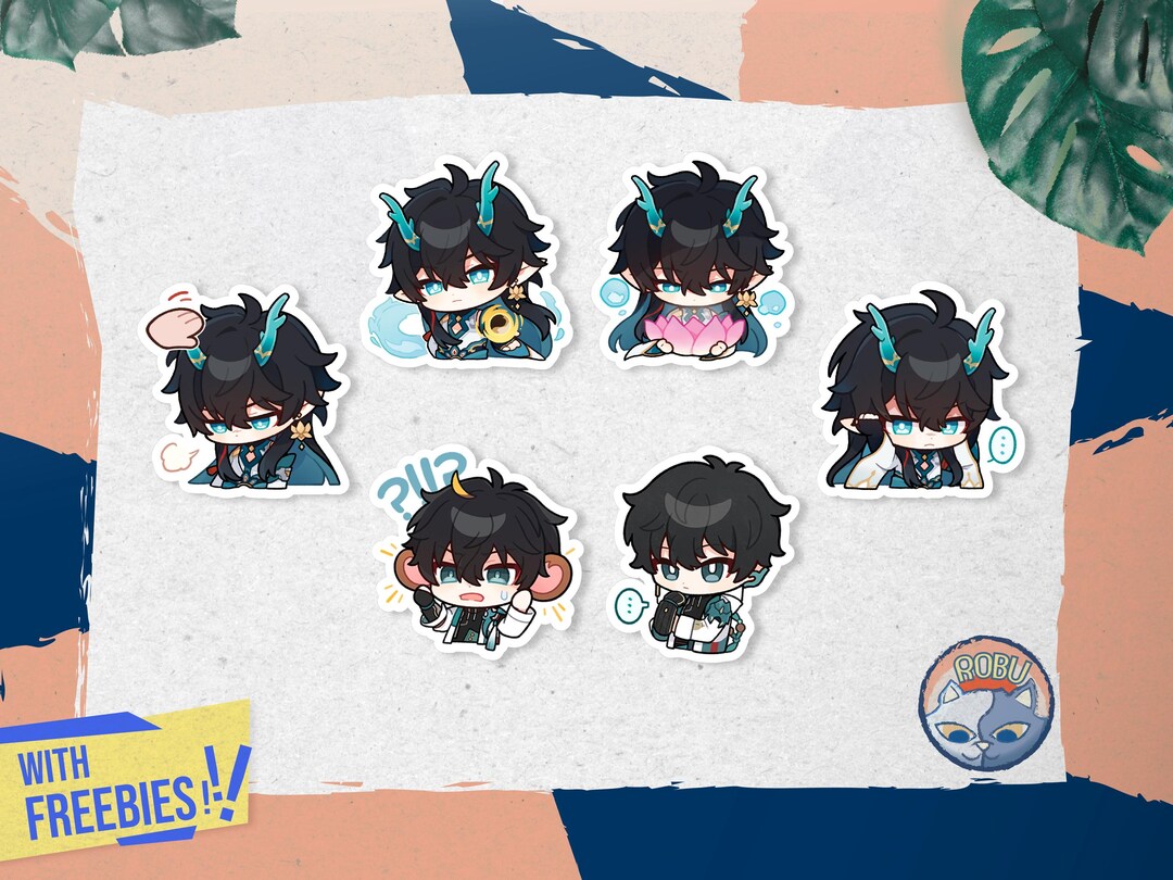 Honkai: Star Rail Stickers Dan Heng - Vinyl Glossy Waterproof Stickers ...