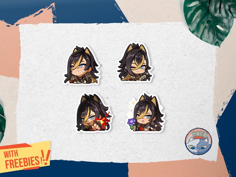 Genshin Impact Stickers Dehya Vinyl Glossy Waterproof Stickers Bottle ...