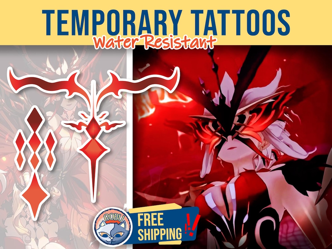 La Signora Temporary Tattoo | the Crimson Witch of Flames | Cosplay ...