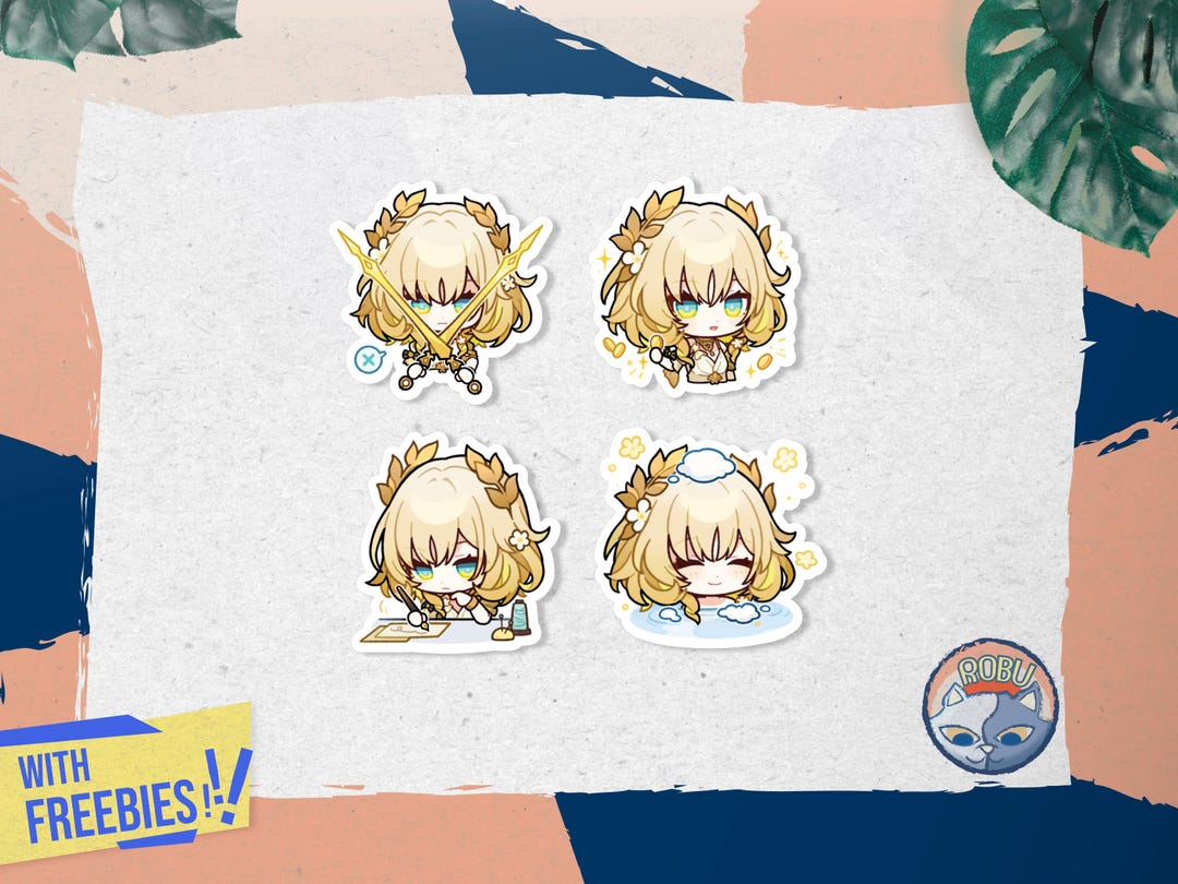 Honkai: Star Rail Stickers Aglaea - Vinyl Glossy Waterproof Stickers ...
