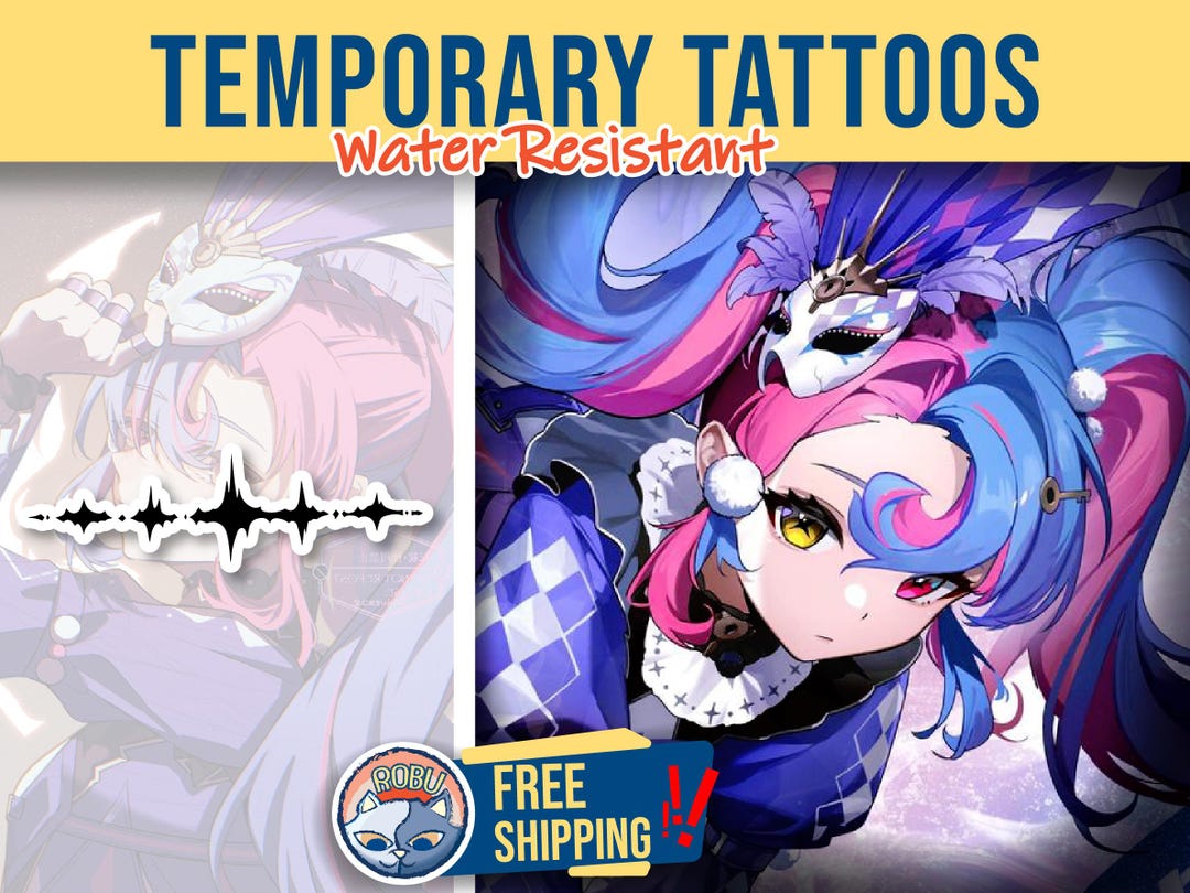 Roccia Temporary Tattoo | Cosplayer Tattoo | Fake Tattoo | Cosplay ...