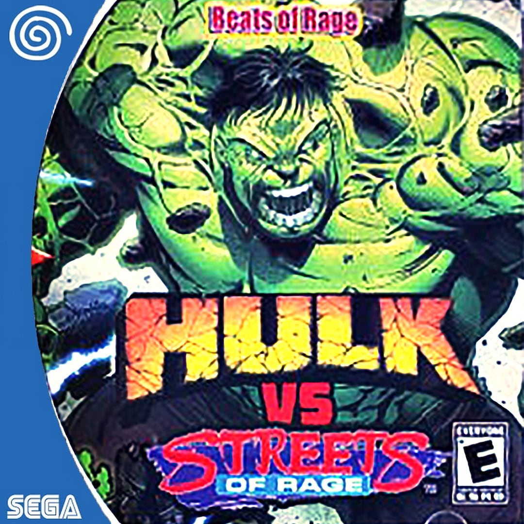 Hulk Vs Streets of Rage Beats of Rage Bor Dreamcast - Etsy