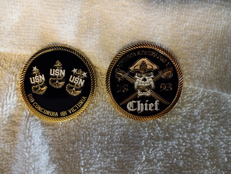 Navy Chief Challenge Coin - Etsy