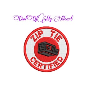 Zip Tie Certified Patch (2 Sizes Available) - Etsy
