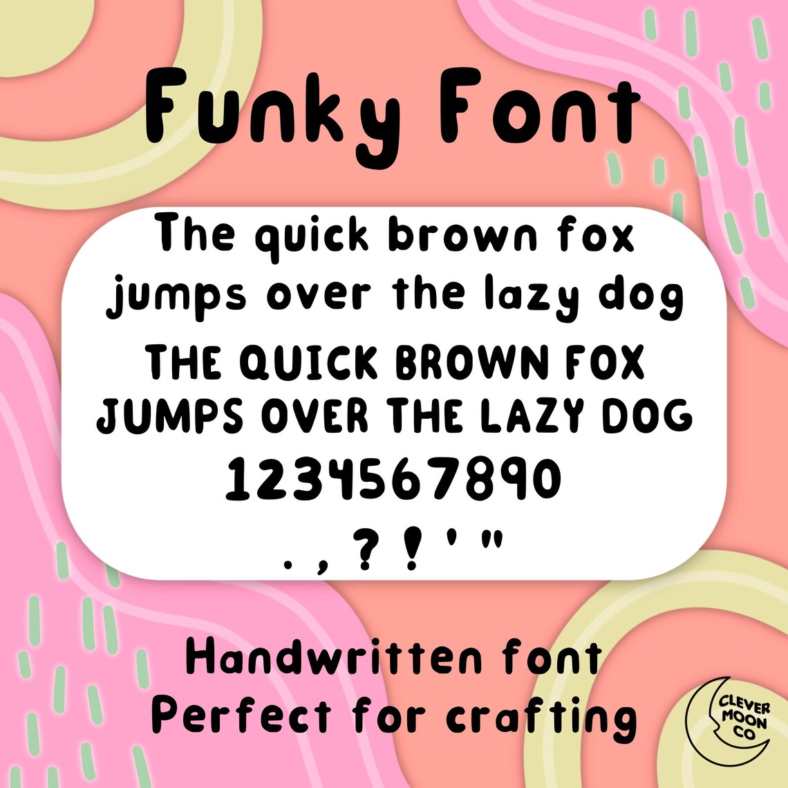 Funky Font Digital Download TTF Handwritten Letters - Etsy