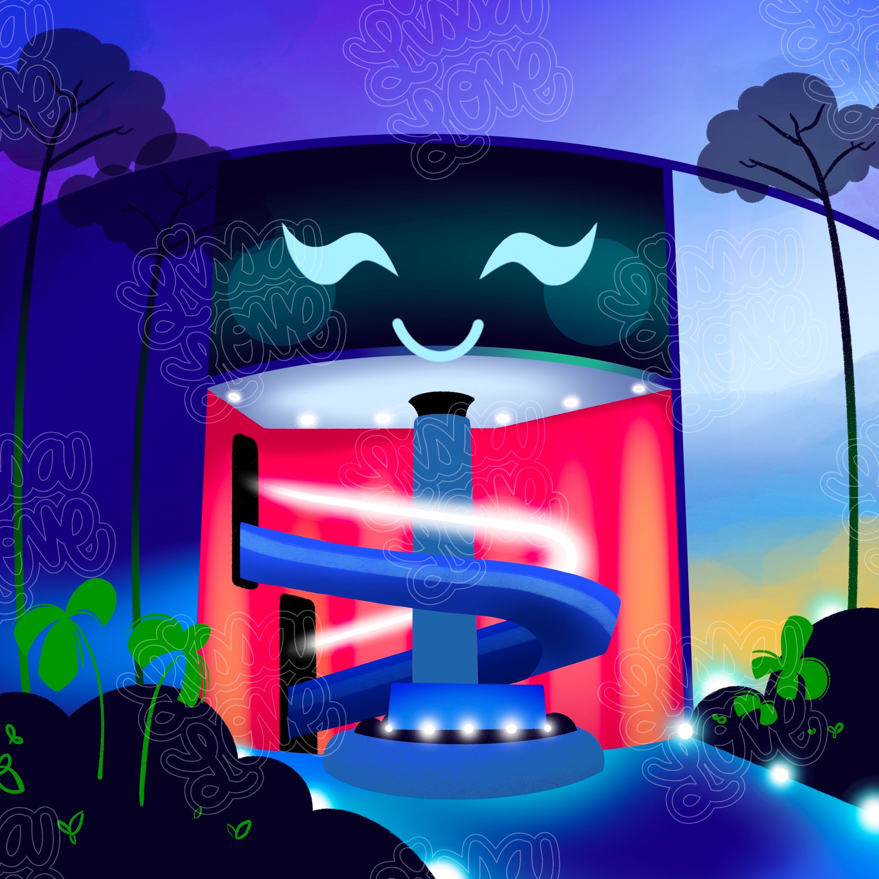 Art Print Inspired by the World of Motion in EPCOT Center - Etsy