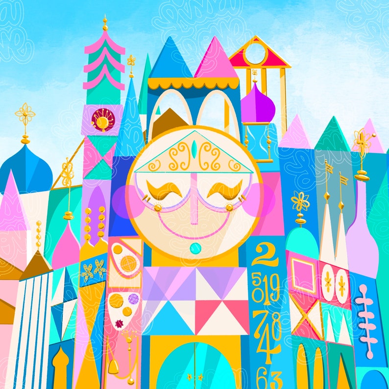 Art Print Inspired by Tokyo Disneylands Its A Small World - Etsy
