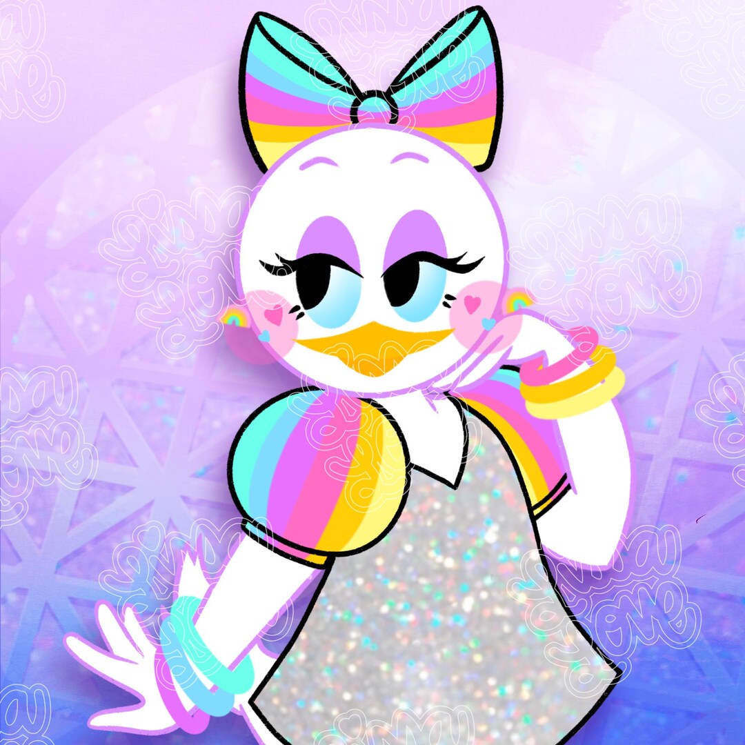 Cosmic Diva - Inspired by Daisy Duck & Rainbow 80s EPCOT Center - Etsy