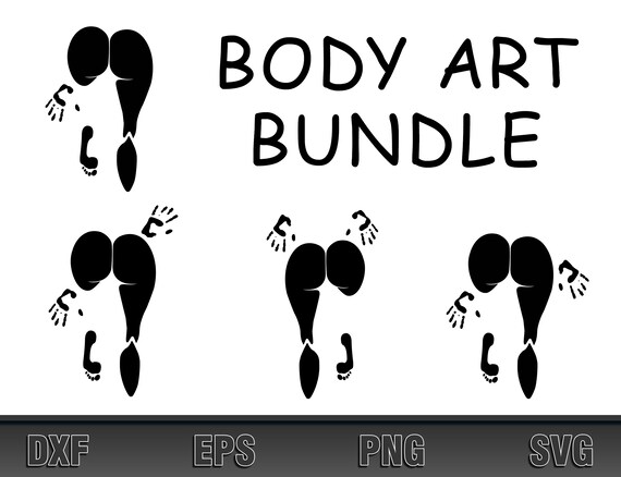 Body Svg Body Art Bundle Svg Women Body Cut File Digital | Etsy