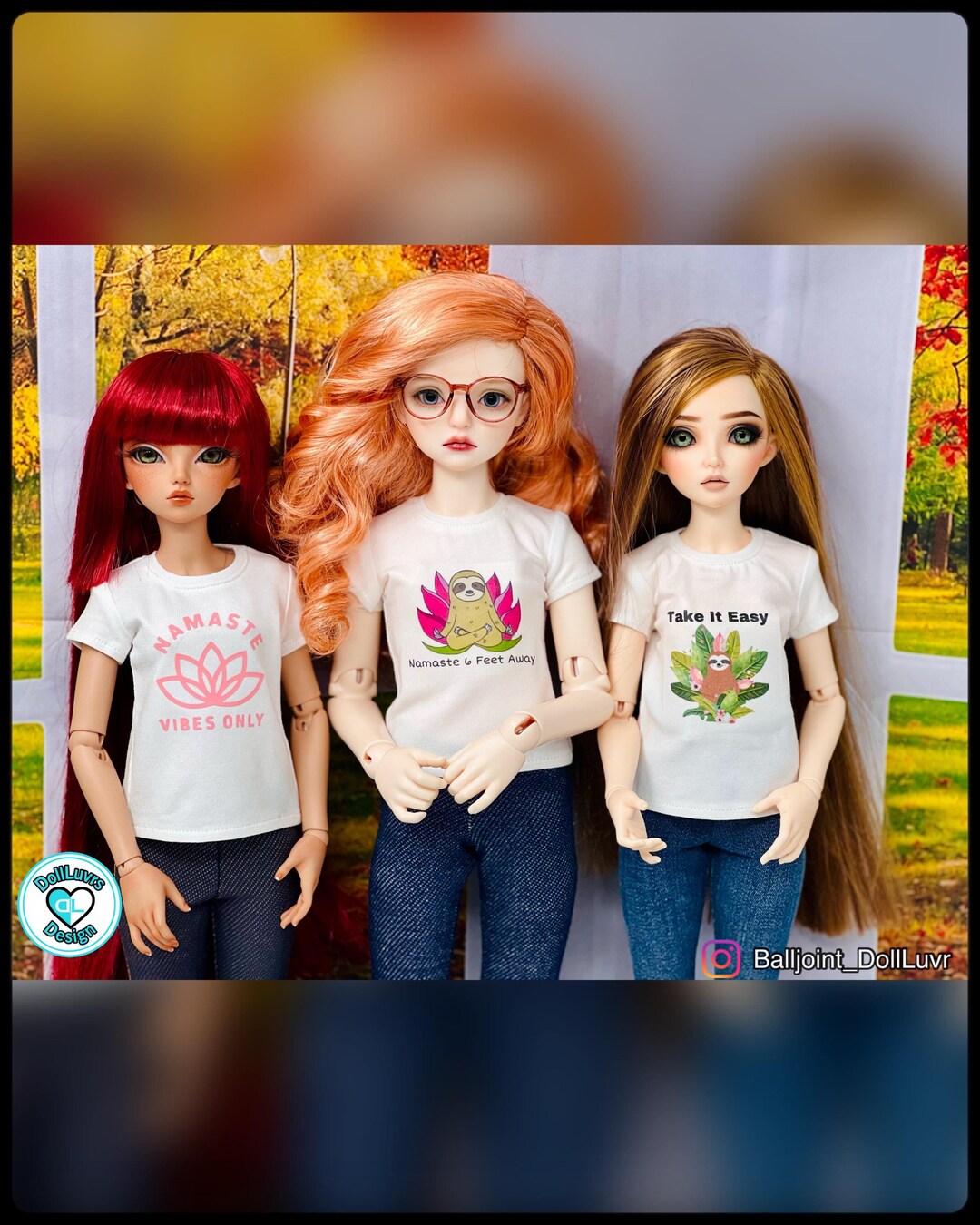 MSD BJD Graphic T-shirts Minifee/maskcat/ruby Red Fashion Friends 1:4 ...