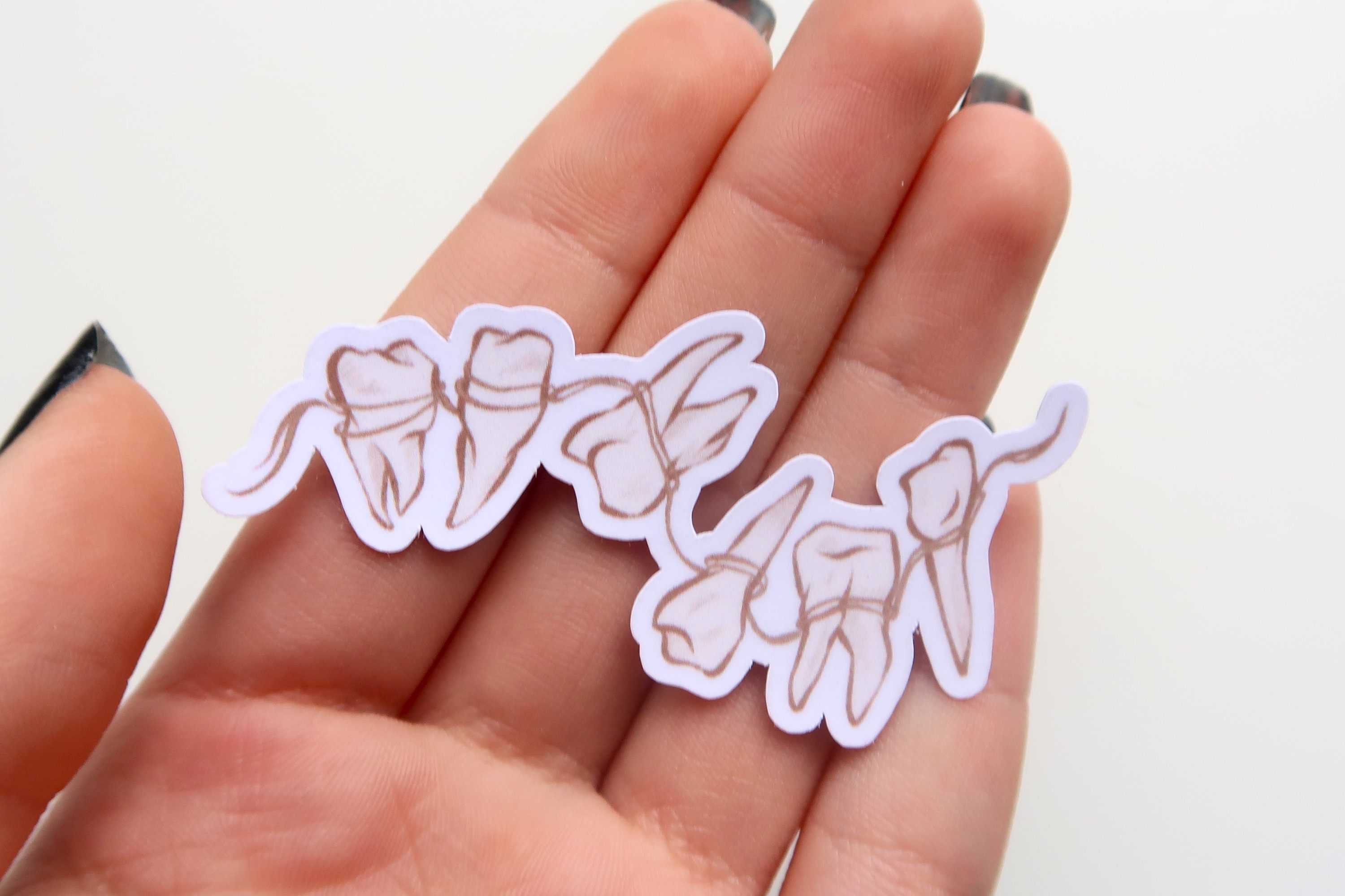 String of Teeth Sticker // Teeth Sticker // Teeth // Scrapbooking ...