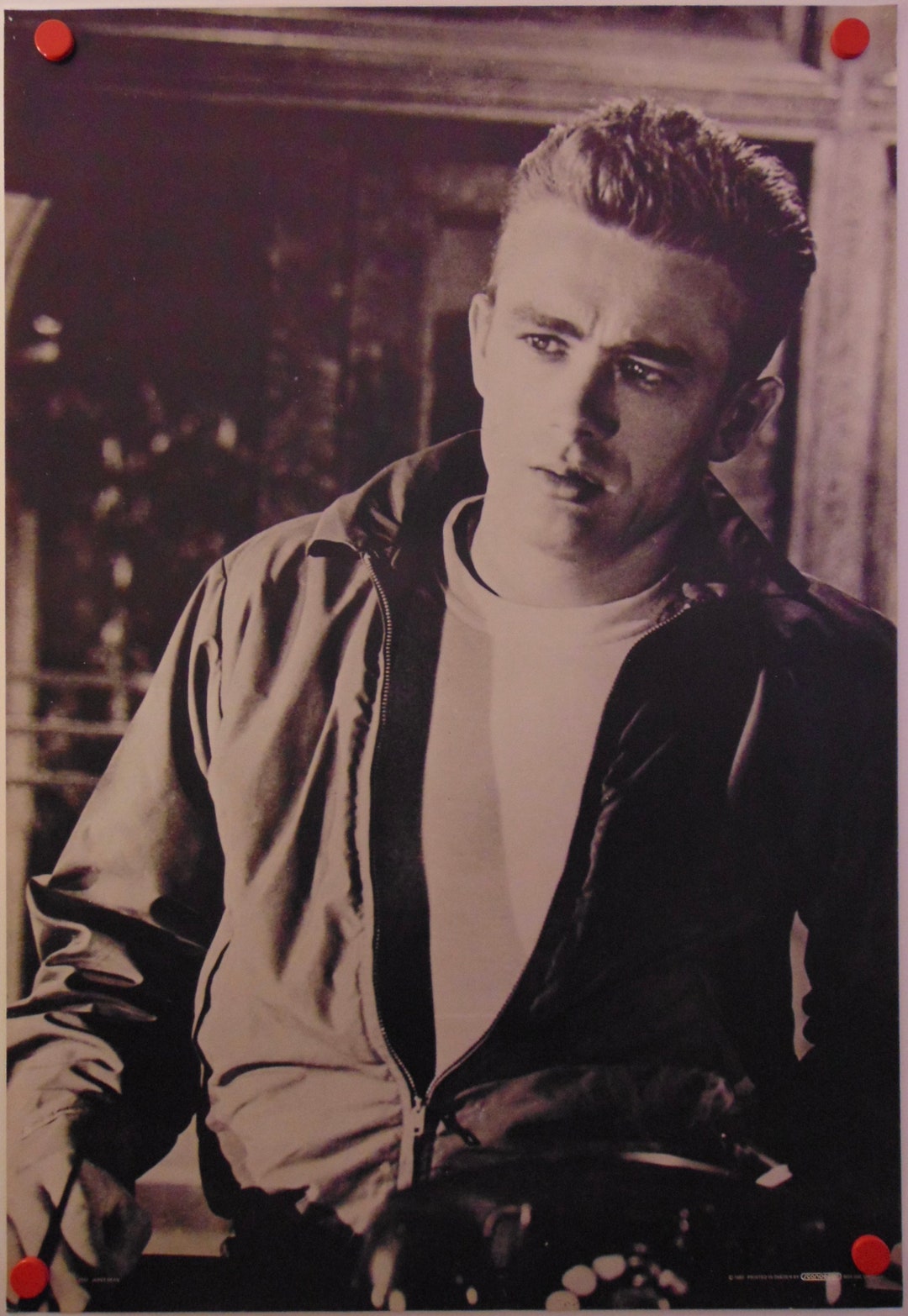 James Dean "rebel Without A Cause" 1980 Scandecor Commercial Poster - Etsy