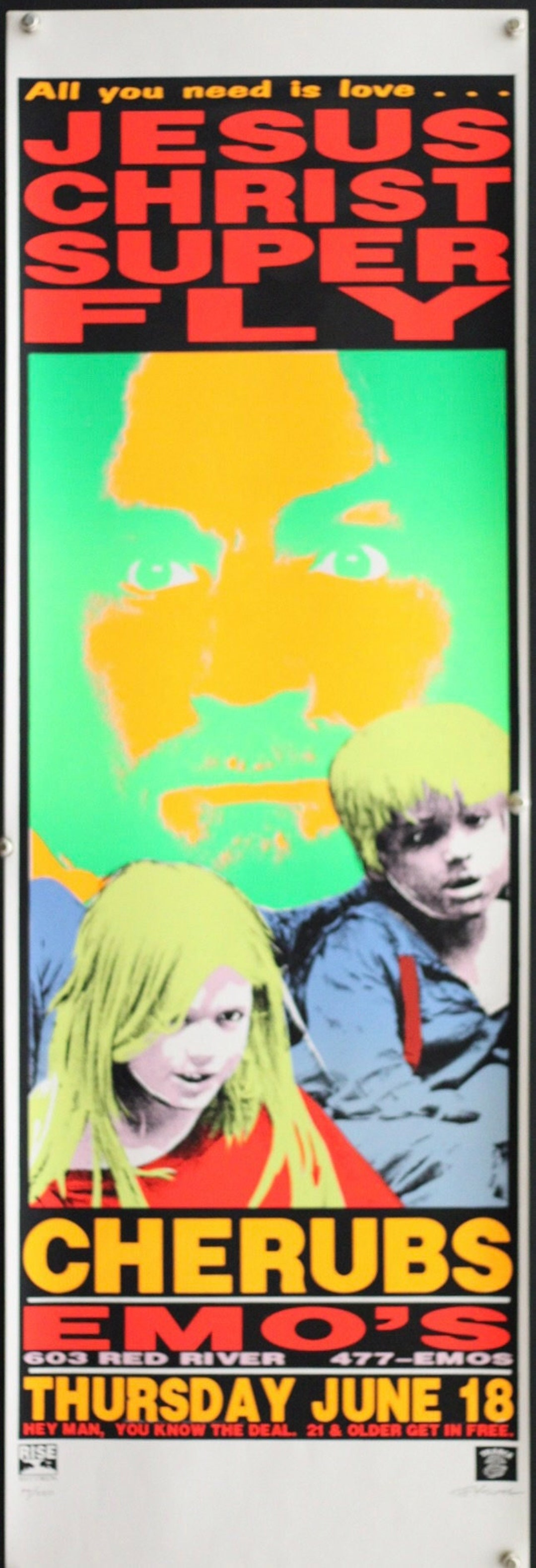 Frank Kozik Jesus Christ Superfly Live at Emo's Signed and Numbered ...