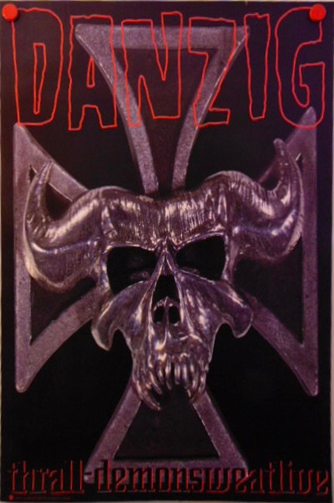 Danzig "thrall Demonsweatlive" 1993 Def American Recordings Original ...