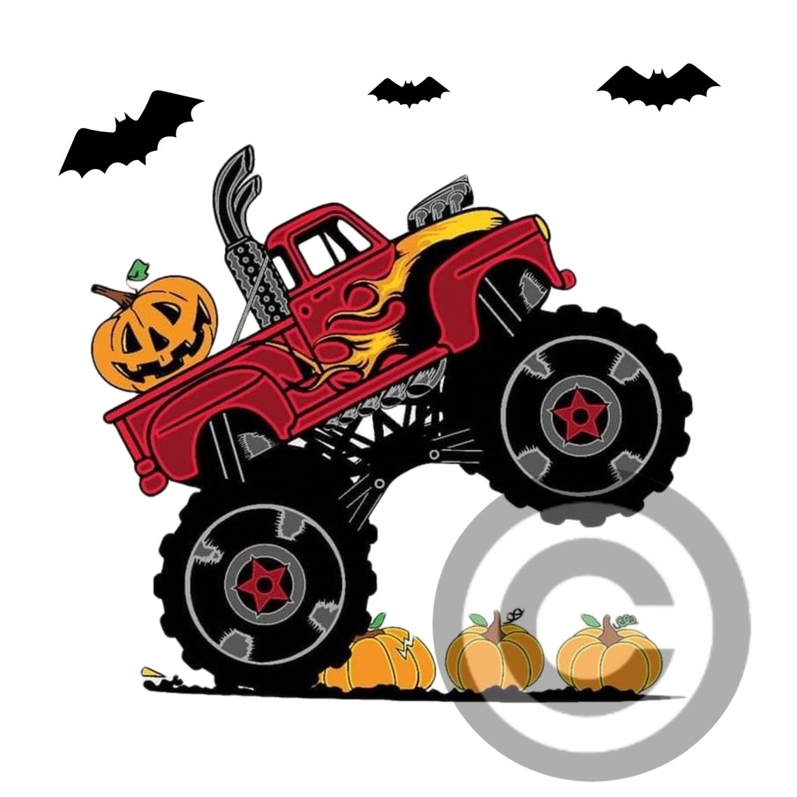 Halloween Themed Monster Truck Digital Download - Etsy