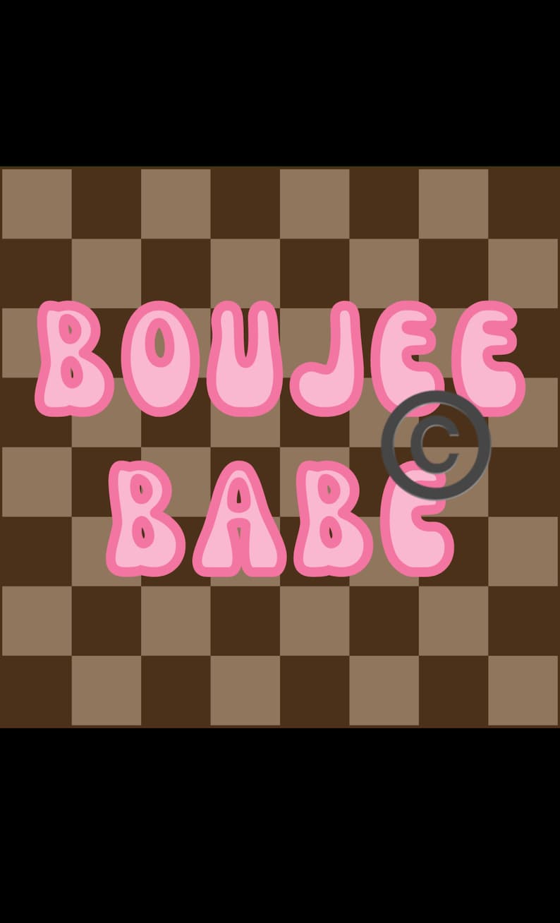 Boujee Babe PNG - Etsy