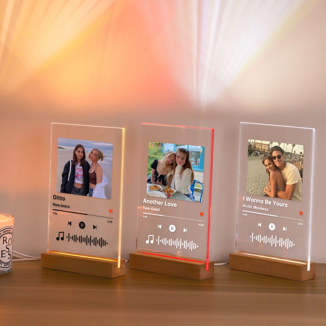 Personalized Music LED Rainbow Light Plaque-create Your Own Resin Music ...