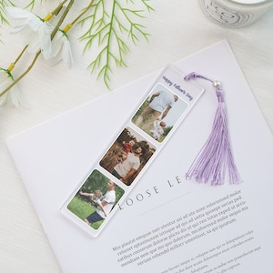 Custom Photos Bookmarks With Tassel, Personalized Name Bookmark for ...