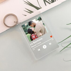 Custom Music Keychain With Album Cover, Personalized Music Keychain ...
