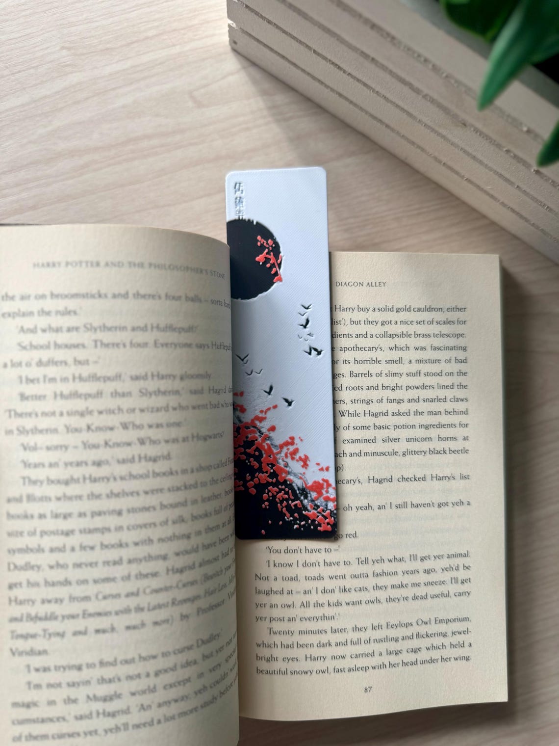 Japanese Inspired Bookmarks red Blossom Elegant and Unique Floral ...