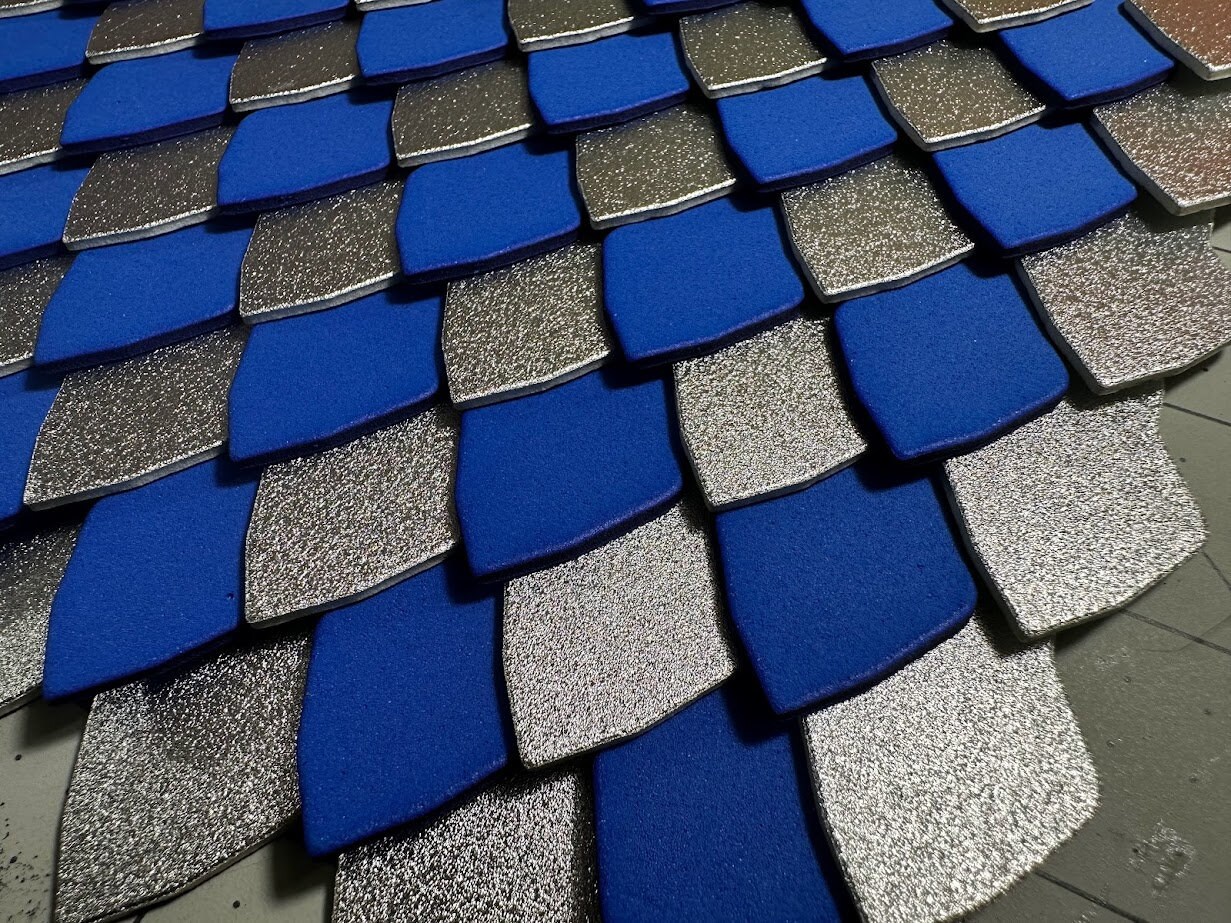 Foam Dragon Scale Bands 28 Bands per Pack EVA Foam, Dragons, Cosplay ...