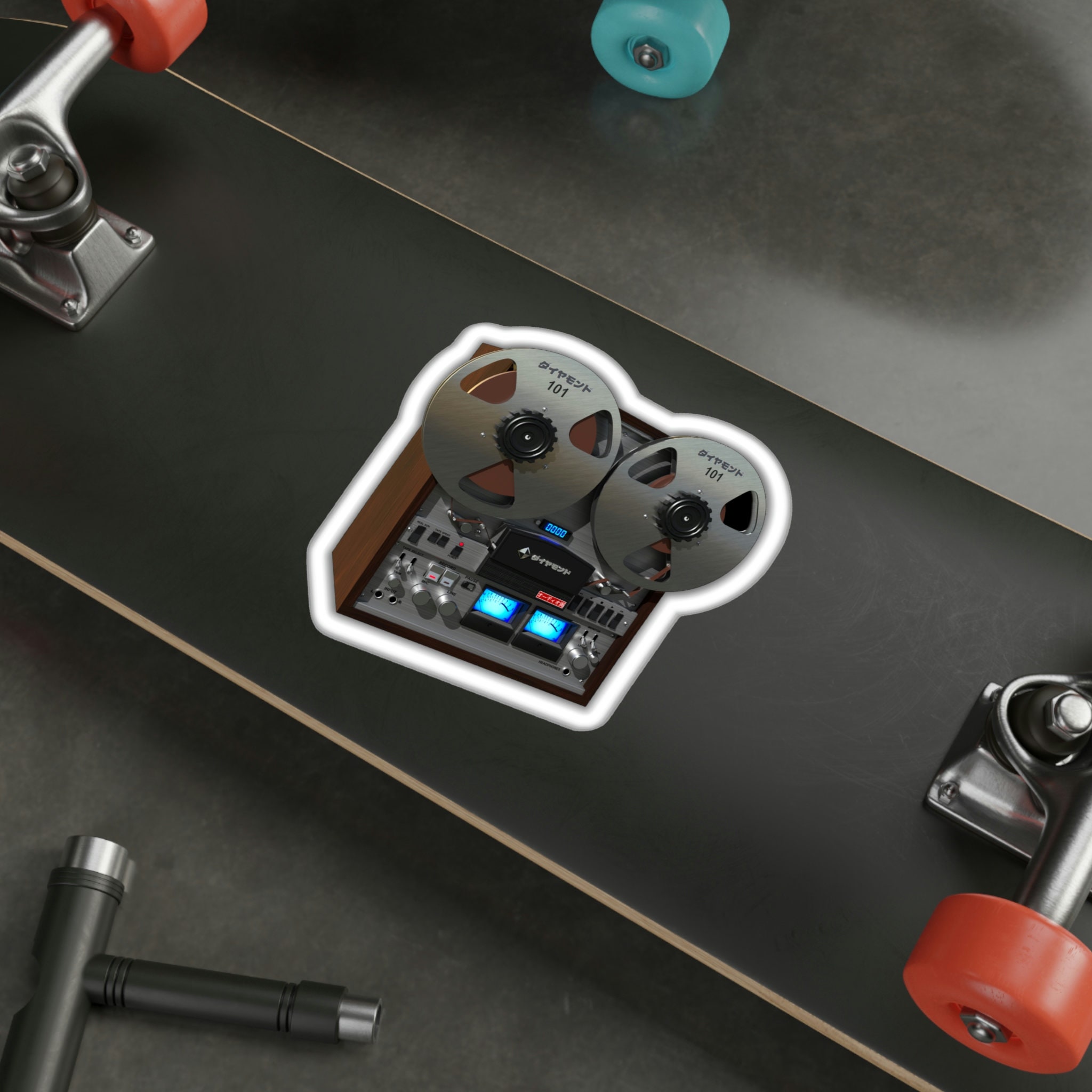 Die-cut Sticker With Vintage Reel to Reel Tape Recorder Design - Etsy