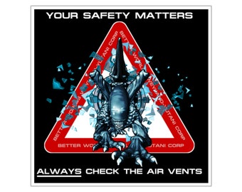 Alien Movie Xenomorph Weyland Yutani Vinyl Decal, Laptop Stickers, Car ...