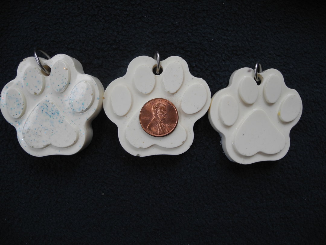 Paw Print Key Chain Or A-5/8 B-3/8 C-1/4 D-3/8 - Etsy