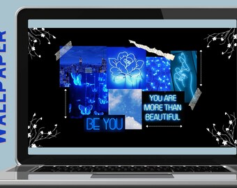 Custom aesthetic Desktop Wallpaper Layout | Etsy