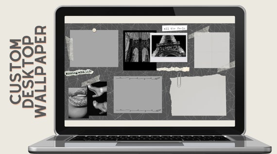 Aesthetic Desktop Wallpaper Layout Customisable - Etsy