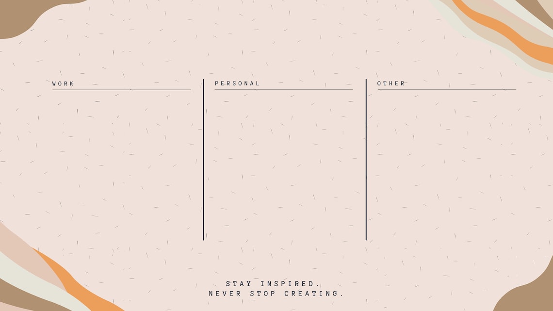 Custom aesthetic Desktop Wallpaper Layout | Etsy