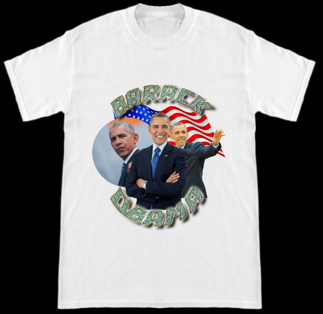 44th President of the United States Barack Obama Hip Hop Bling Rap Tee ...