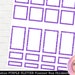 Printable Planner Box Stickers for Happy Planner Purple Glitter ...