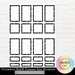 Printable Planner Box Stickers for Happy Planner Black Functional ...
