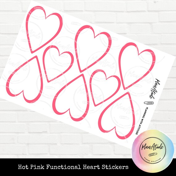 Stickers, Labels & Tags Stickers Classic Hearts Sticker sheet Paper ...