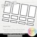 Printable Planner Box Stickers for Happy Planner Gray Functional ...
