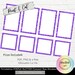Printable Planner Box Stickers for Happy Planner Purple Glitter ...
